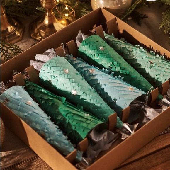 Anthropologie | Holiday | Evergreen Tree Crackers Set Of 6 | Poshmark